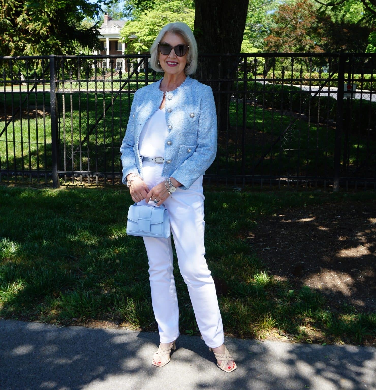 Pale Blue Tweed - Susan After 60 | Timeless Style, Graceful Living ...