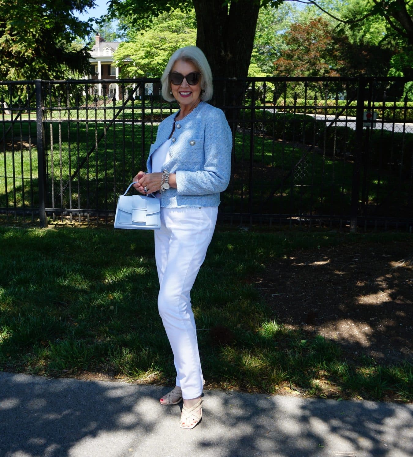 Pale Blue Tweed - Susan After 60 | Timeless Style, Graceful Living ...